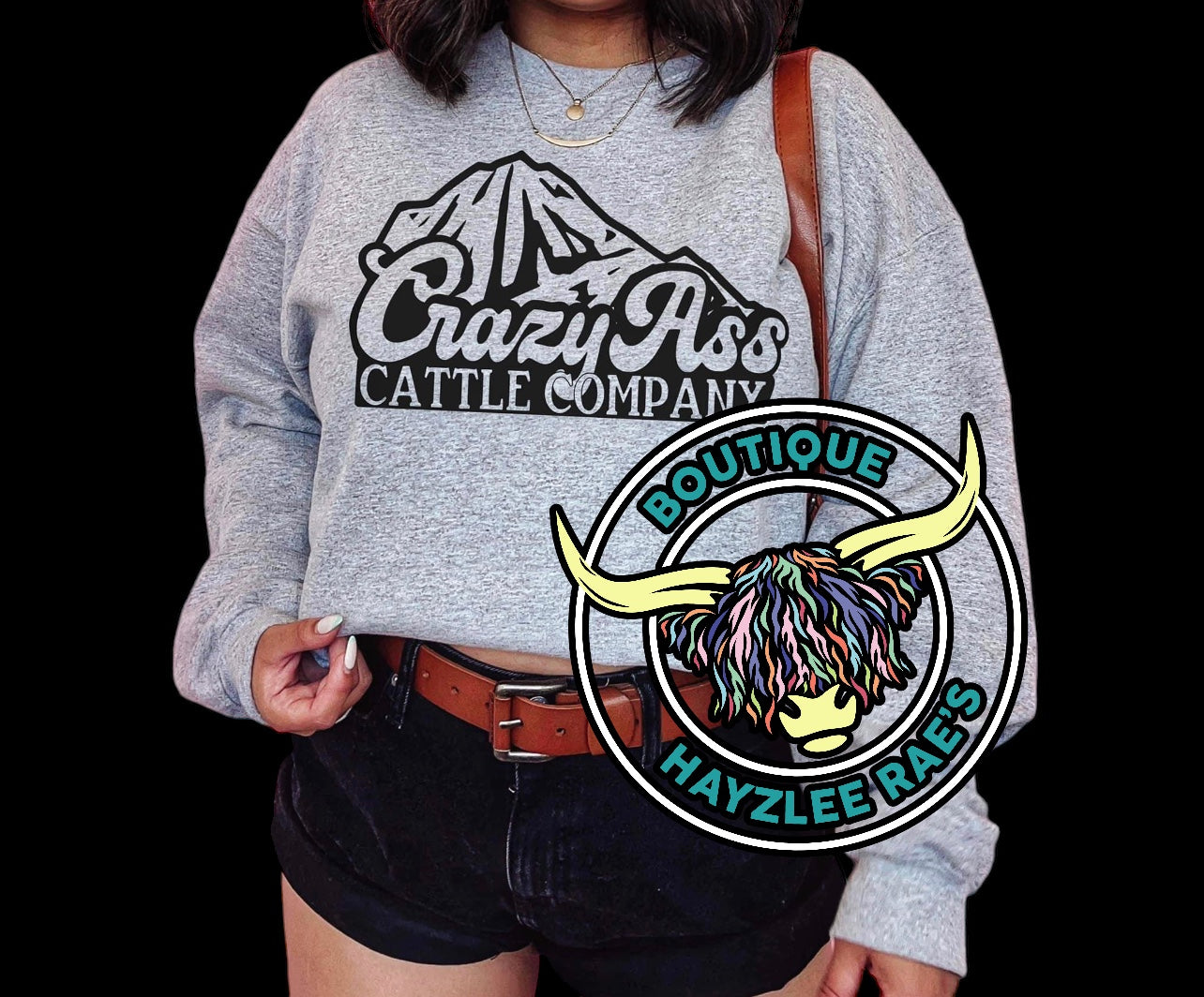 Crazy A$$ Cattle Co Tee – Hayzlee Rae's